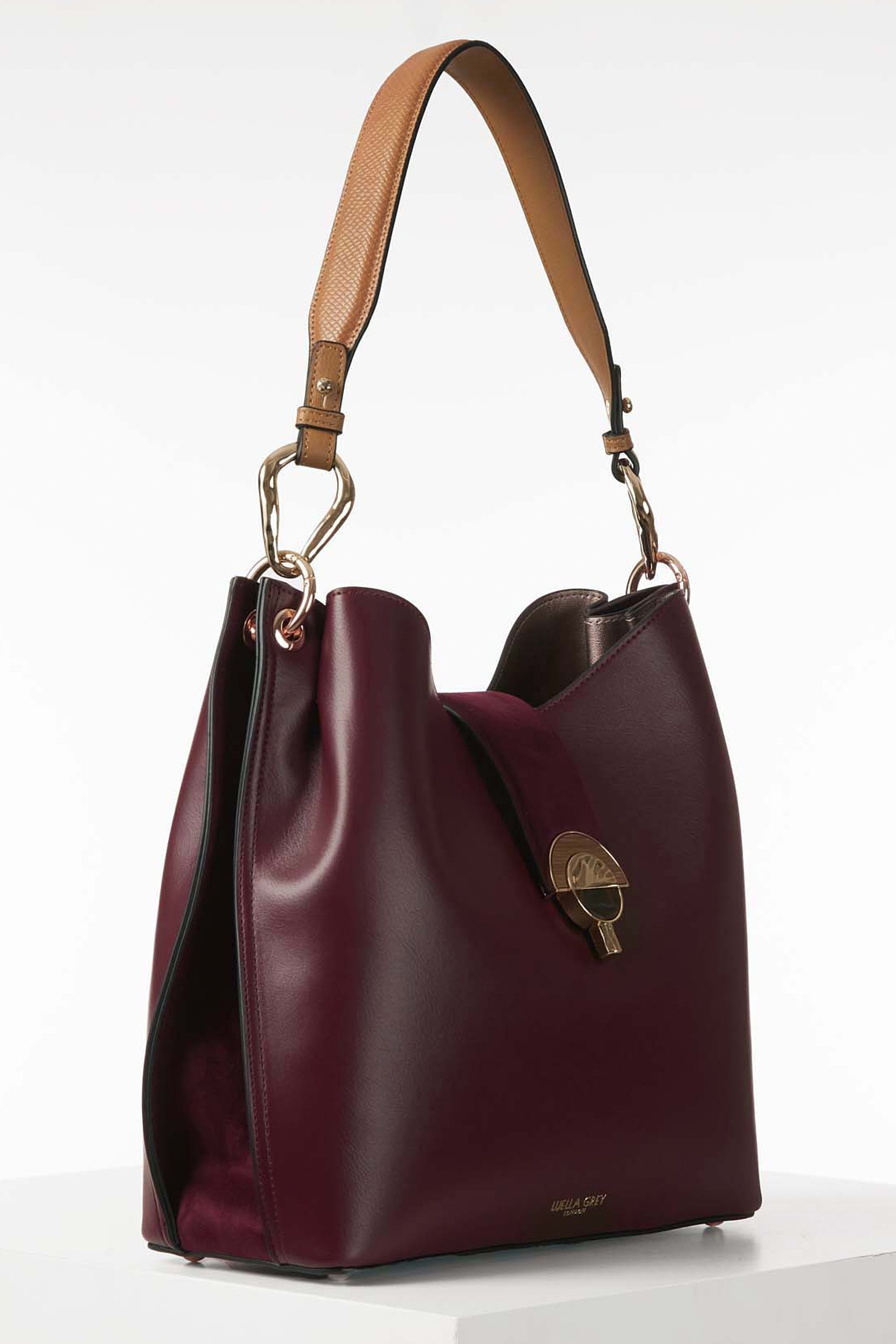 Alexi Plum/Tan Hobo Tote – Luella Grey Pakistan